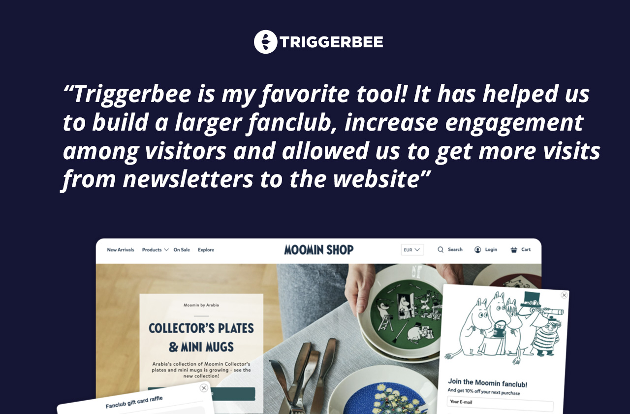 Moomin Case Study | Triggerbee | Try free for 14 days